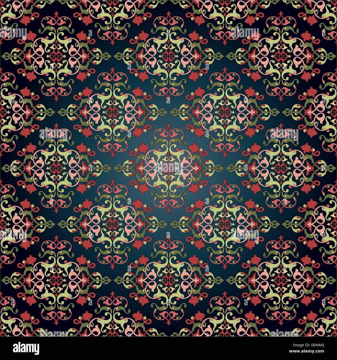 Antique ottoman turkish pattern vector design fourty eight Stock Photo ...