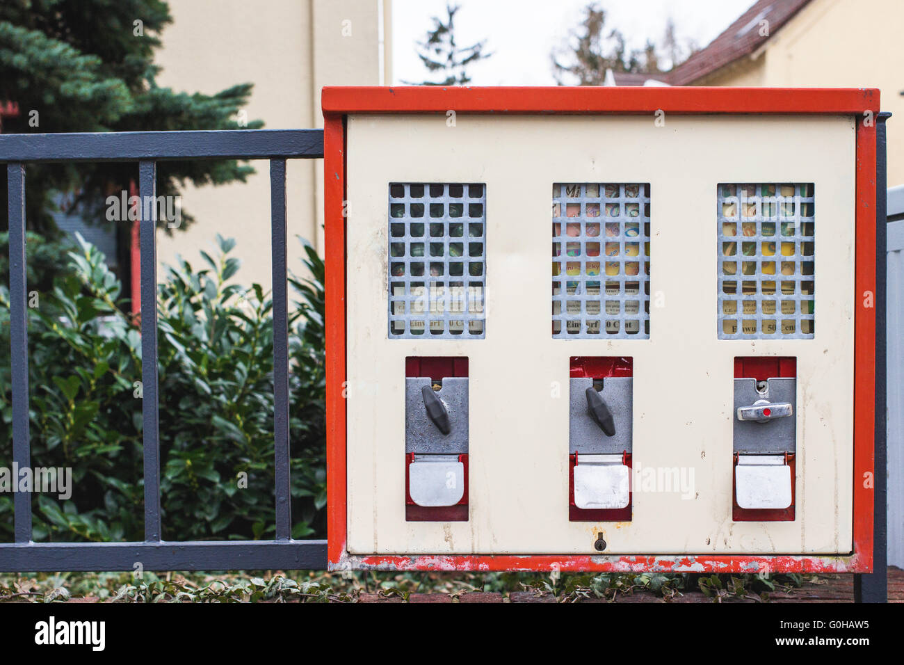 Old chewing gum machine, Germany Stock Photo - Alamy