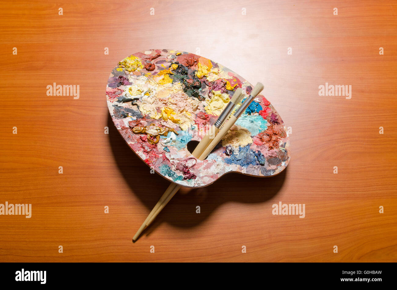 Artist palette in art concept Stock Photo - Alamy