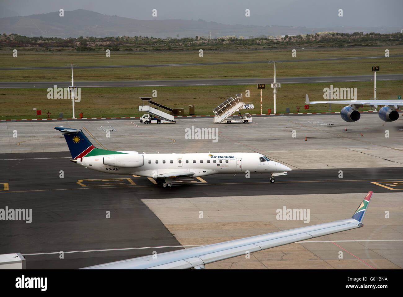 CAPE TOWN INTERNATIONAL AIRPORT SOUTH AFRICA An Air Namibian Embraer ...