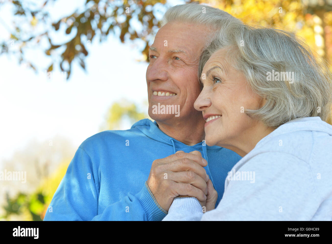 Happy old couple Stock Photo - Alamy