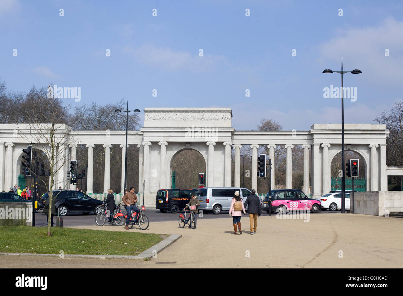 Apsley Gate, The Grand Entrance to Hyde Park Stock Photo - Alamy