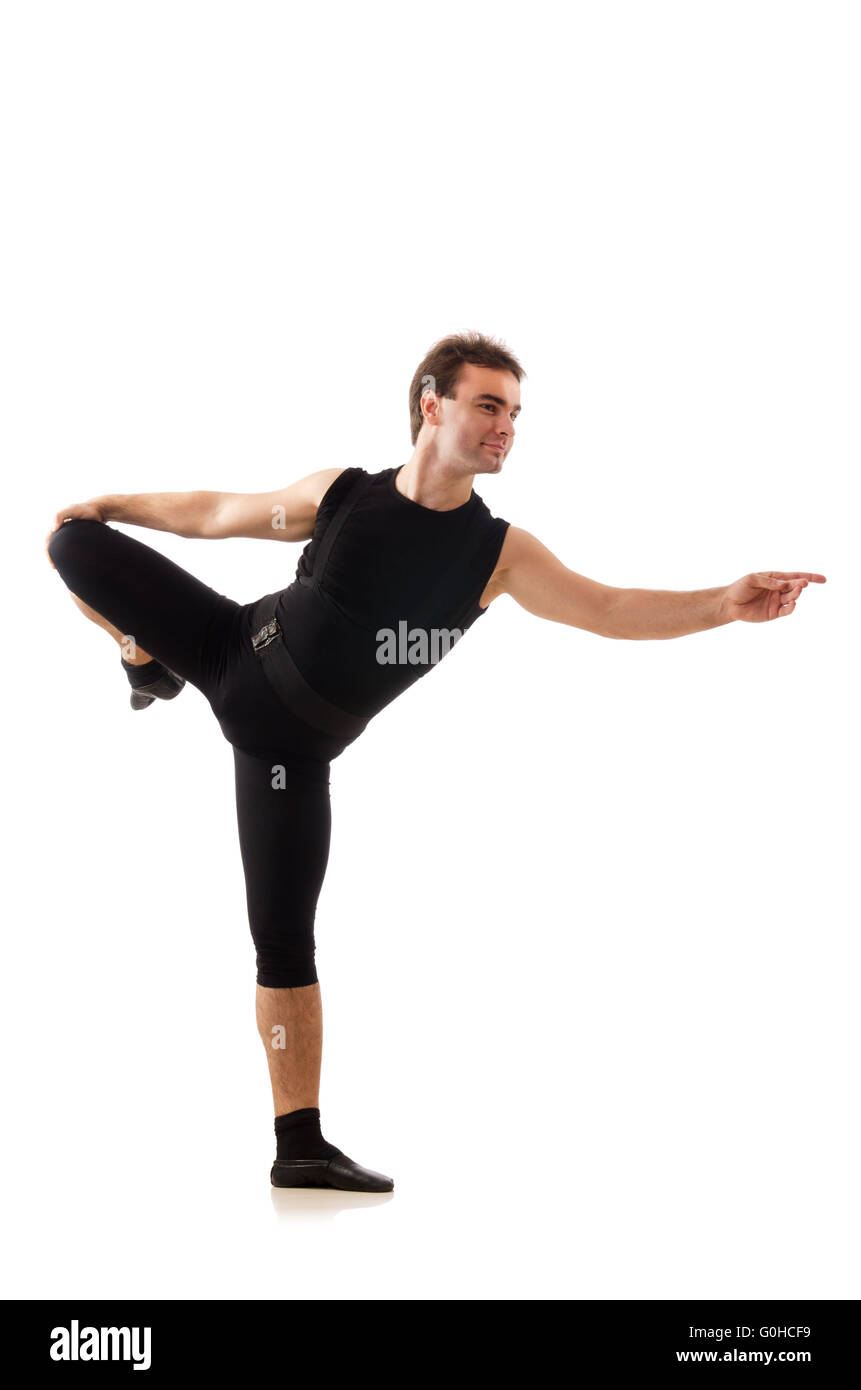 Young dancer isolated on the white Stock Photo - Alamy