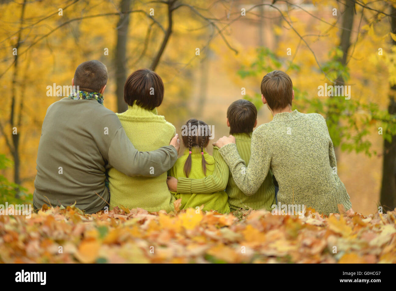 Happy smiling family Stock Photo - Alamy