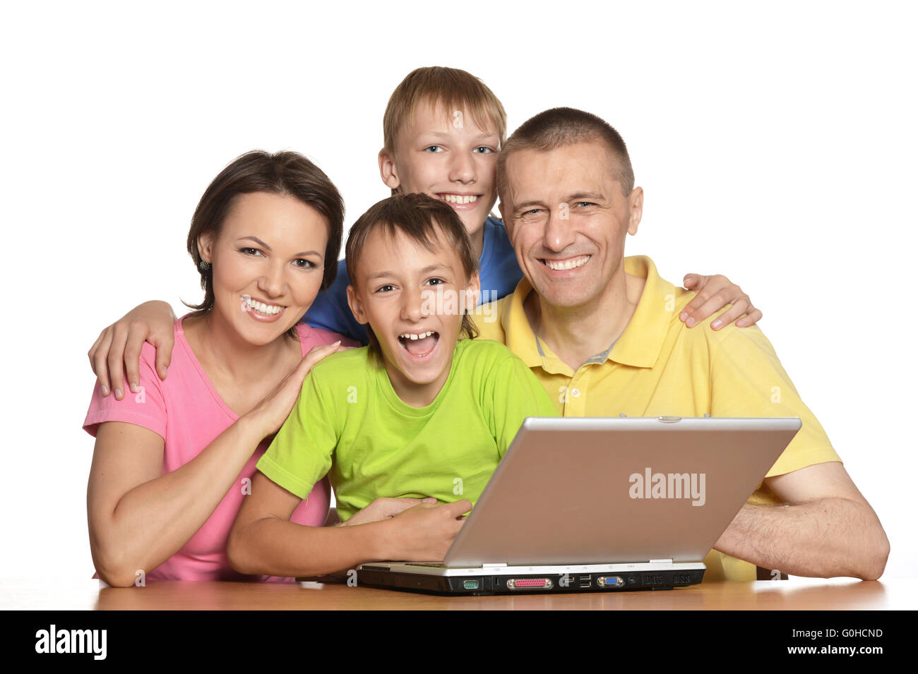 Parents help children Stock Photo - Alamy