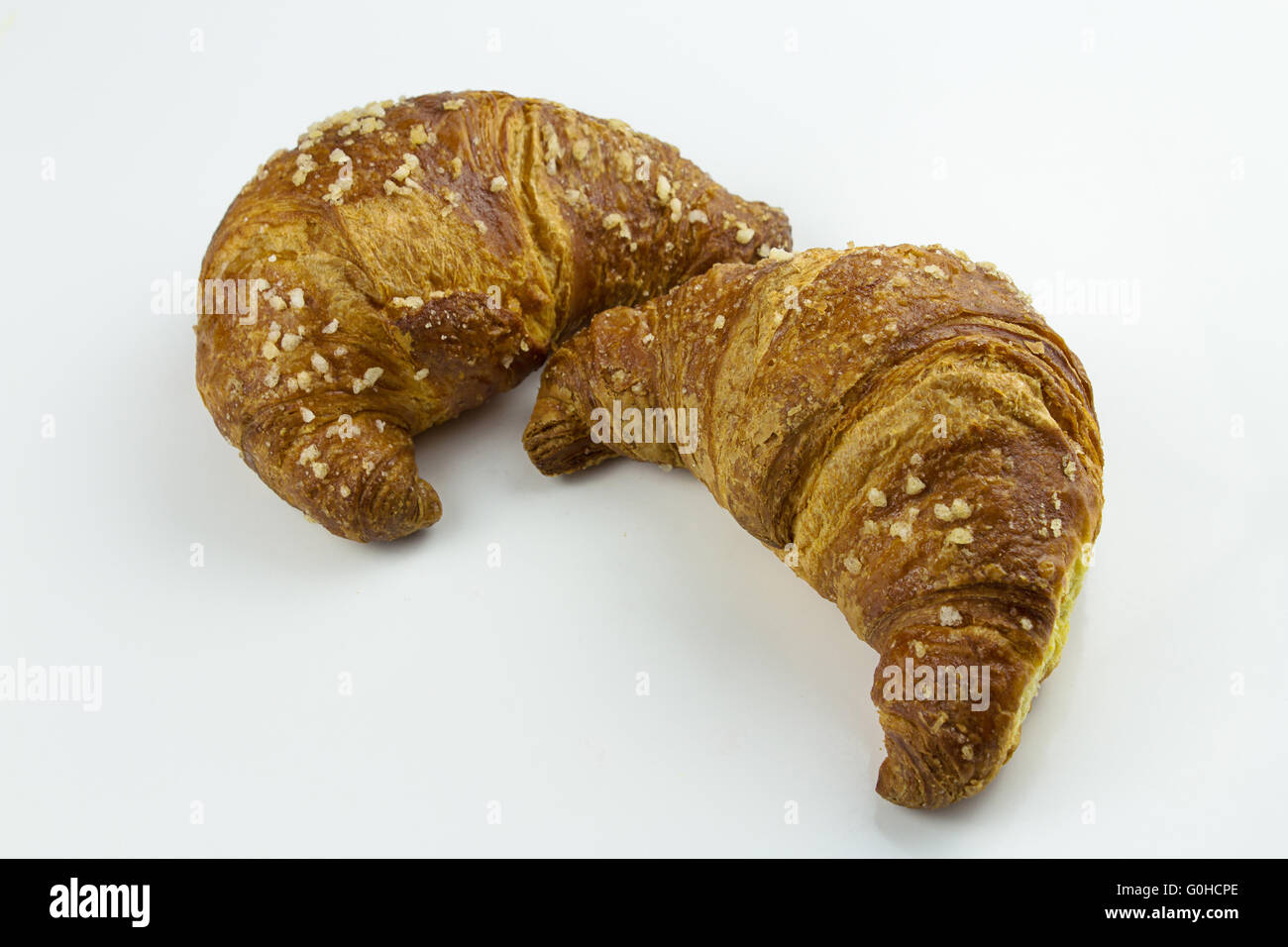 Italian croissant filled with traditional homemade cream, with sugar ...