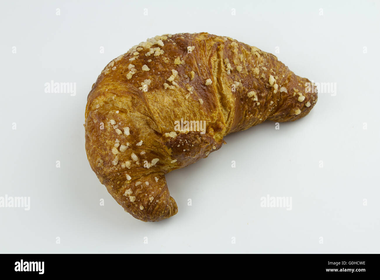 Italian croissant filled with traditional homemade cream, with sugar ...