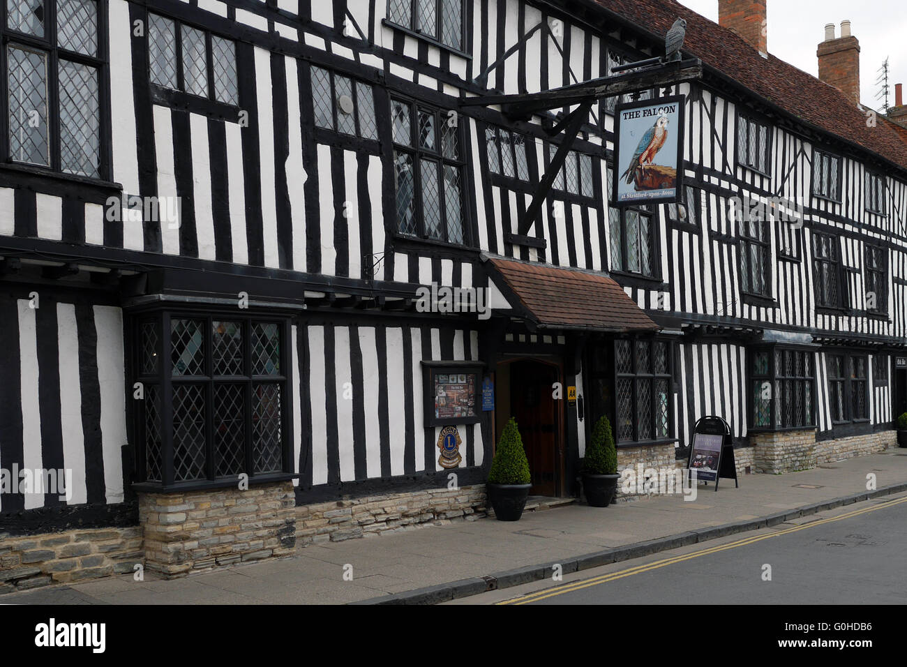The Falcon Hotel, Stratford-upon-Avon, Warwickshire, England, UK Stock ...