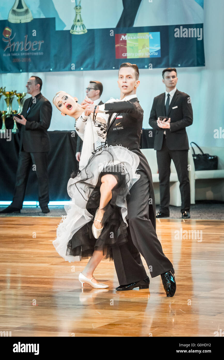 Competitors dancing slow waltz or tango Stock Photo - Alamy