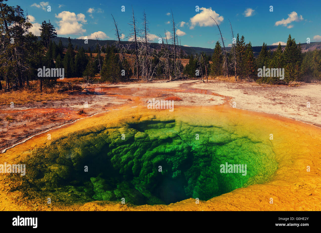 Morning Glory Pool Stock Photo - Alamy