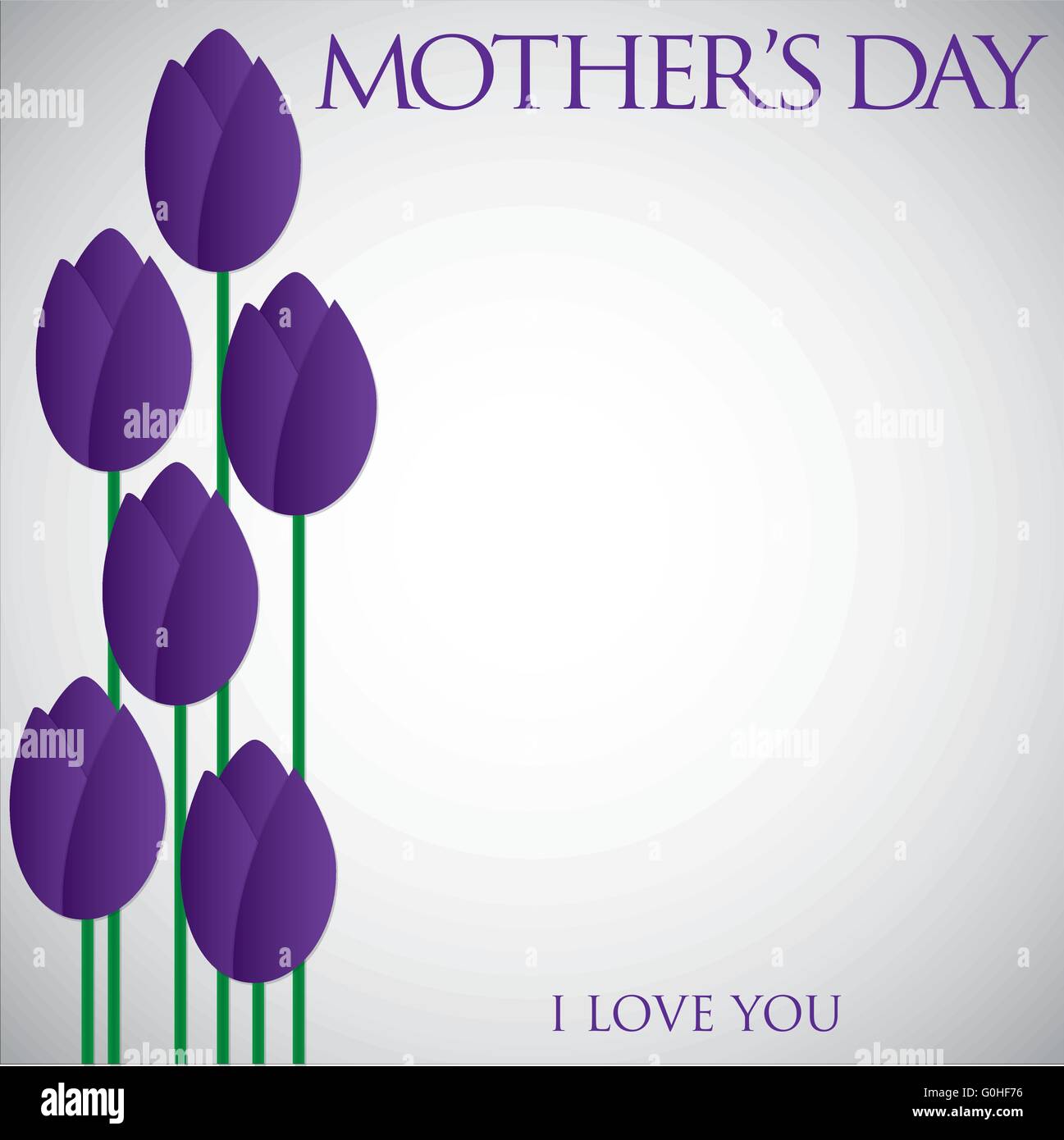 Tulip Mother's Day card in vector format Stock Vector Image & Art - Alamy