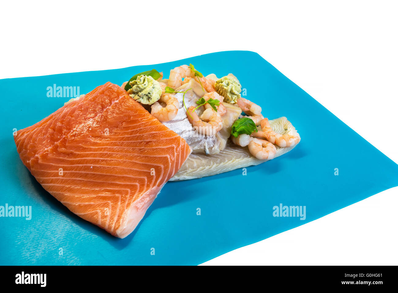 Various raw fish species Stock Photo - Alamy