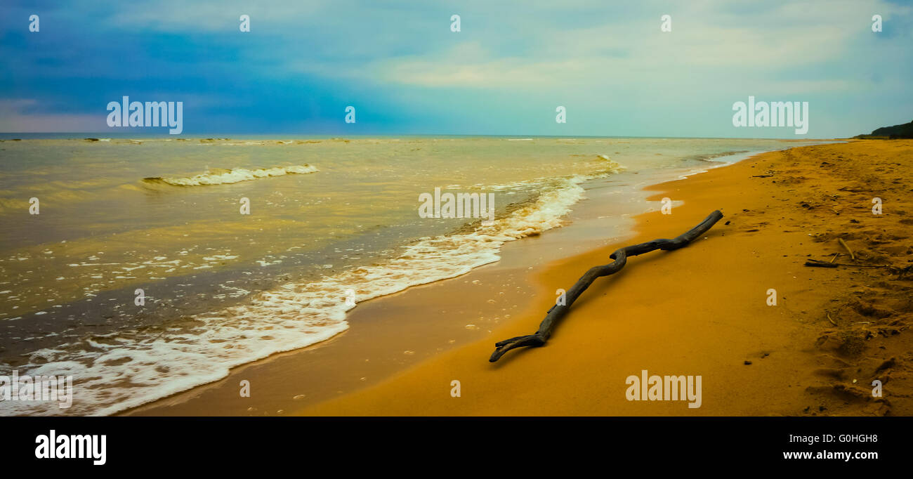 Cool Baltic sea in a cloudy day Stock Photo - Alamy