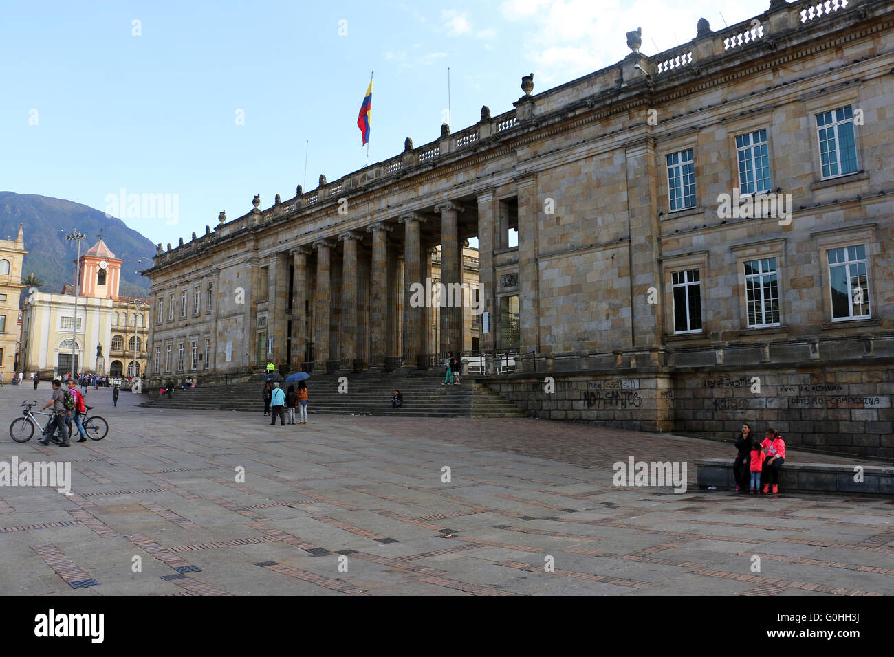 Building of the Congress of the Republic of Colombia, Plaza Bolivar, La ...