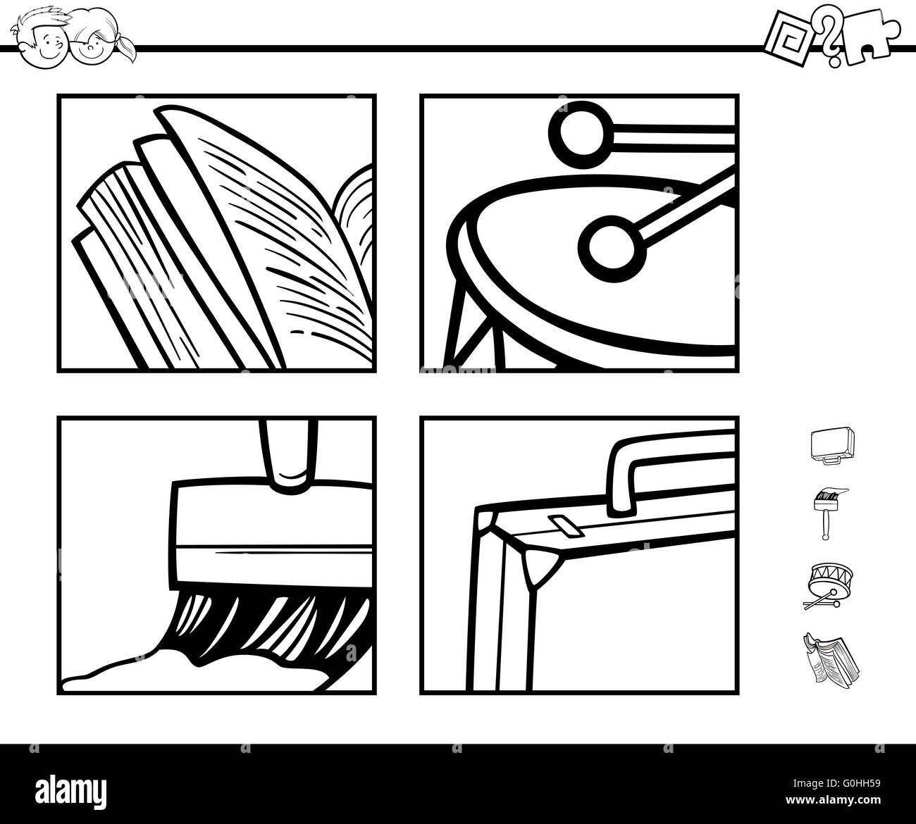 educational activity coloring book Stock Photo - Alamy