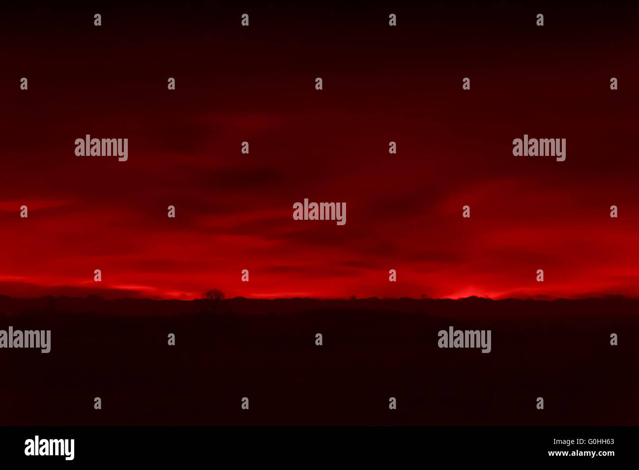 the red sky Stock Photo - Alamy