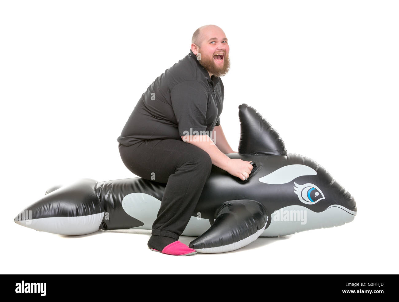 Man riding dolphin hi-res stock photography and images - Alamy