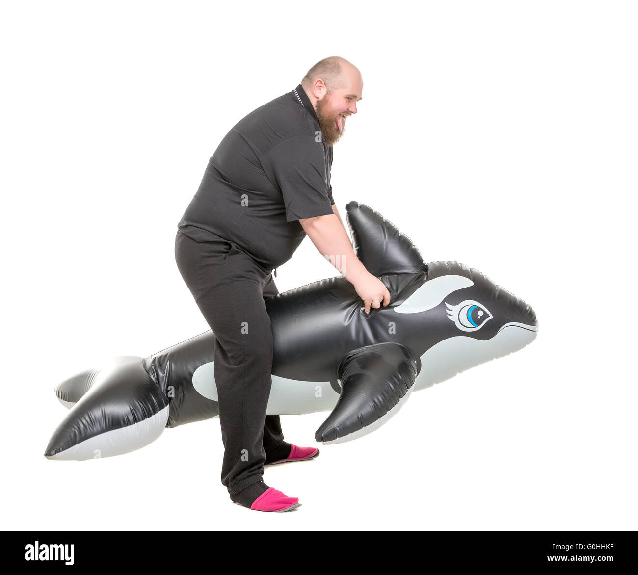 Man riding dolphin hi-res stock photography and images - Alamy