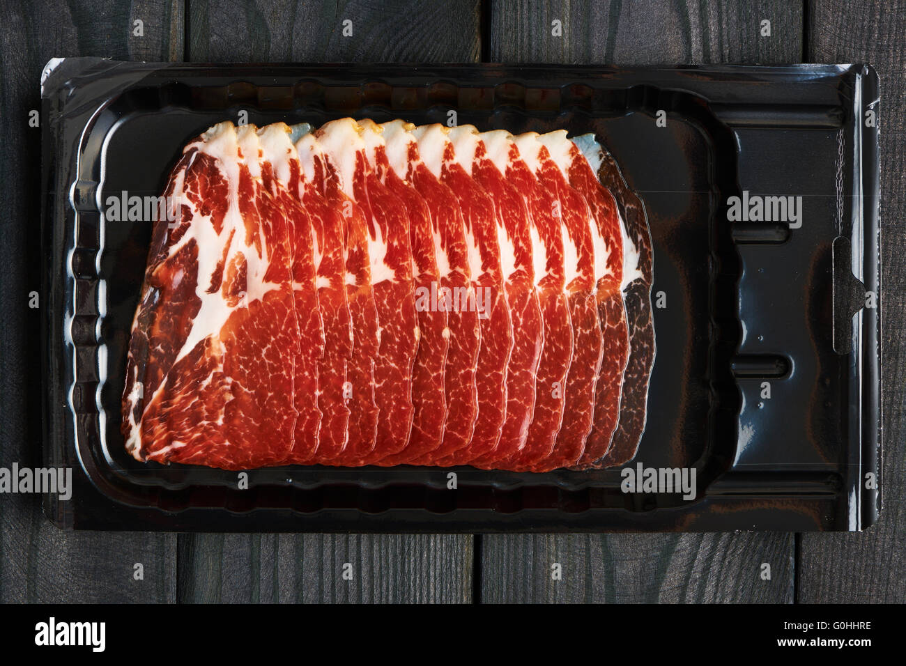 Dried pork meat Stock Photo - Alamy