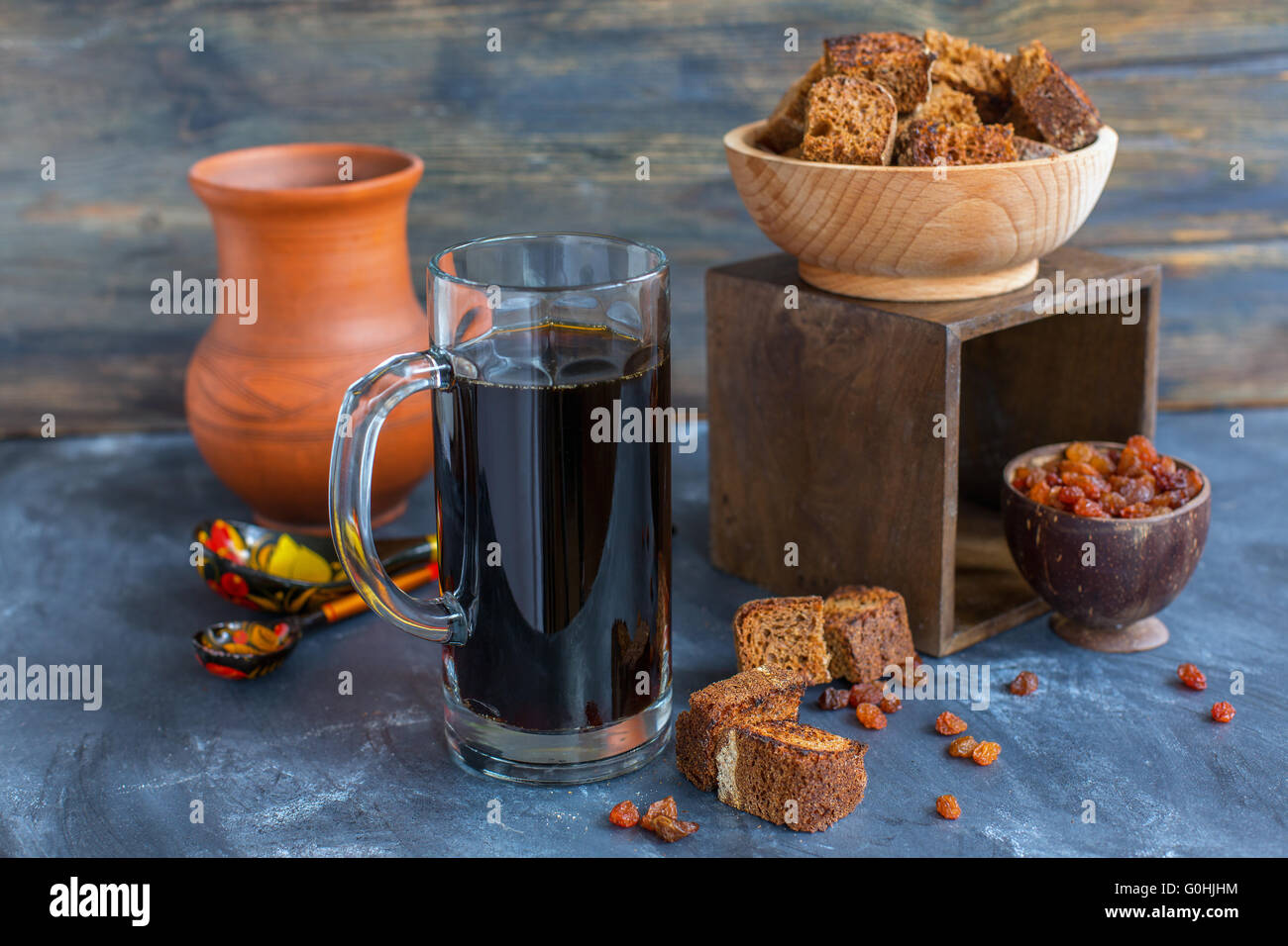 Kvass - Russian traditional refreshing drink Stock Photo - Alamy