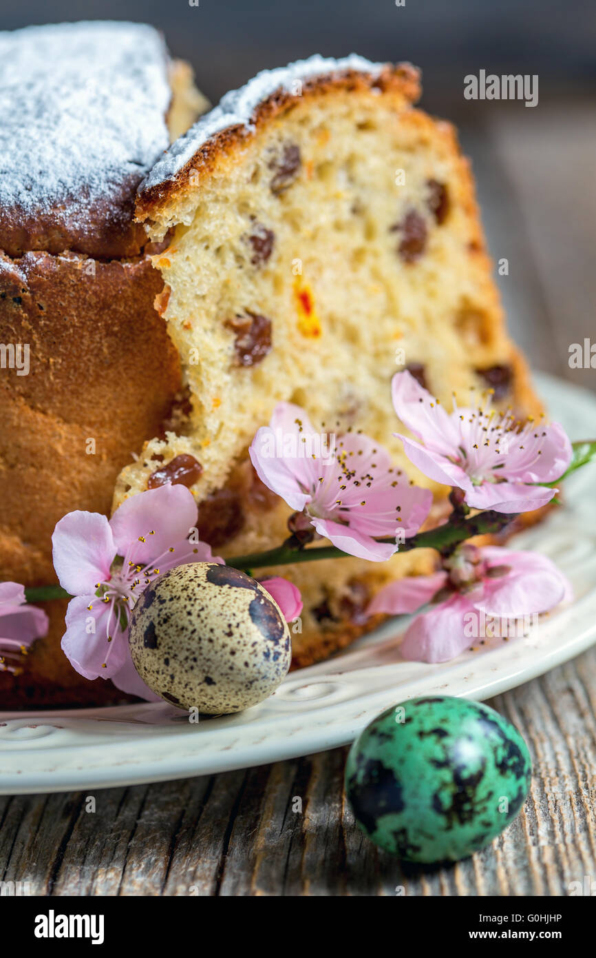 Easter eggs and baking Stock Photo - Alamy