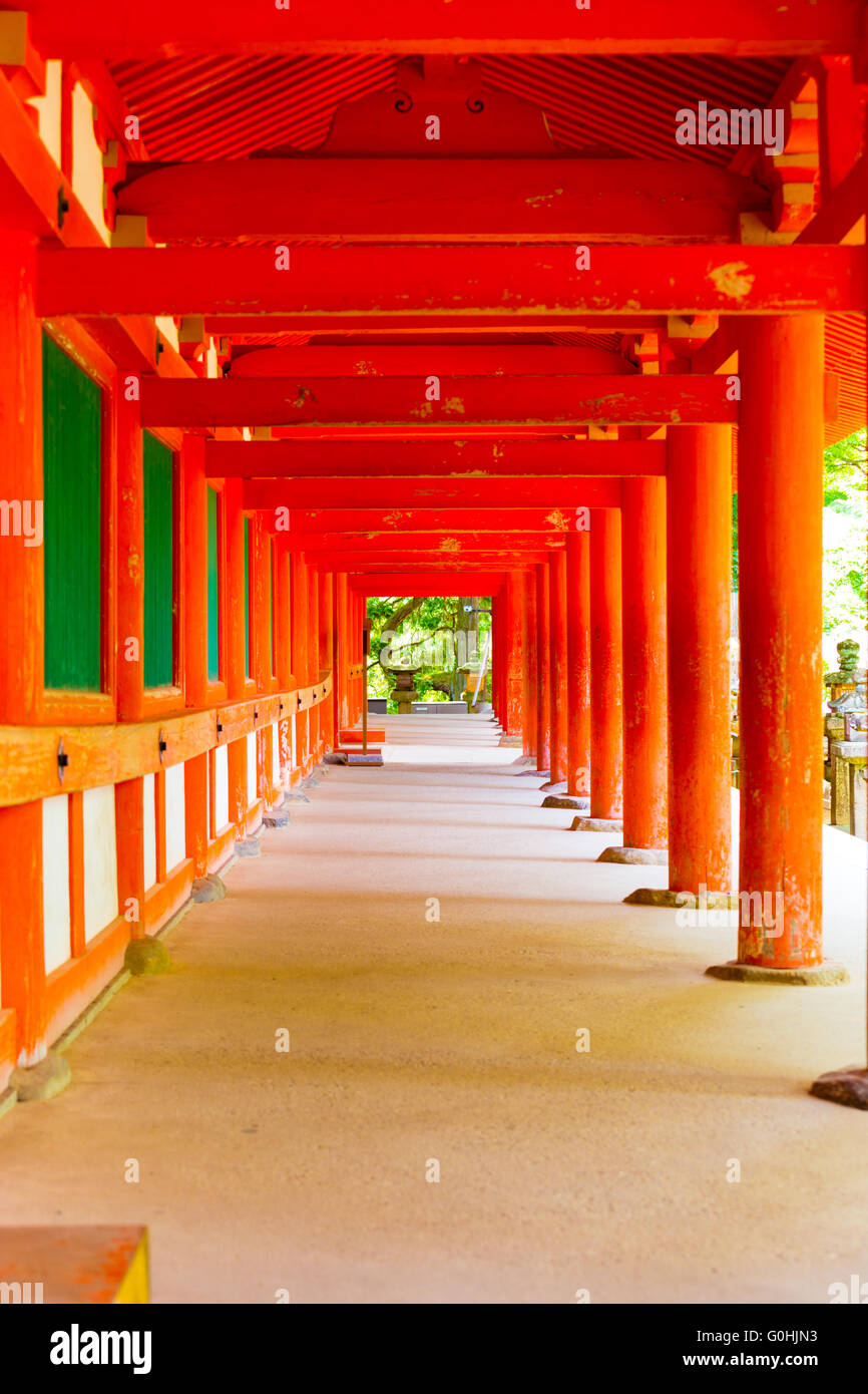 Kasuga-Taisha Outside Covered Hallway Repeating Stock Photo - Alamy