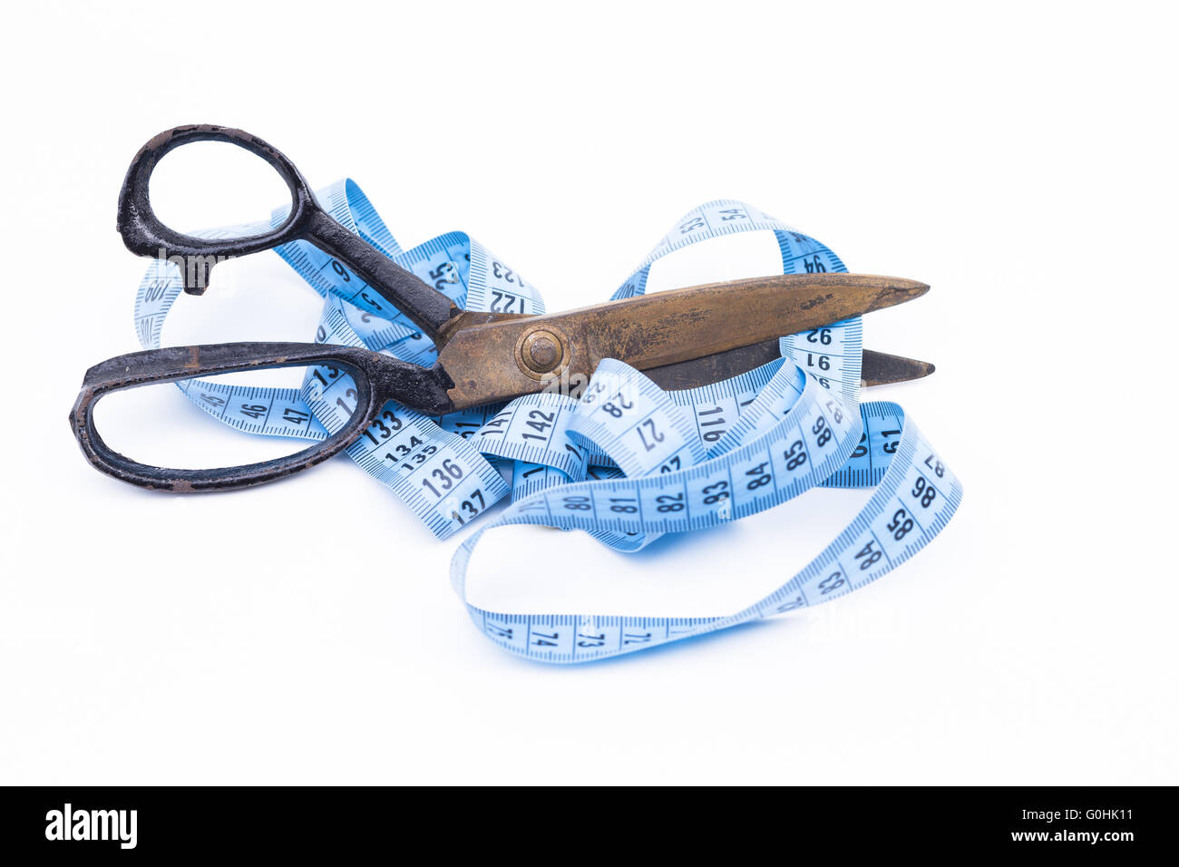 Scissors and tape Stock Photo - Alamy