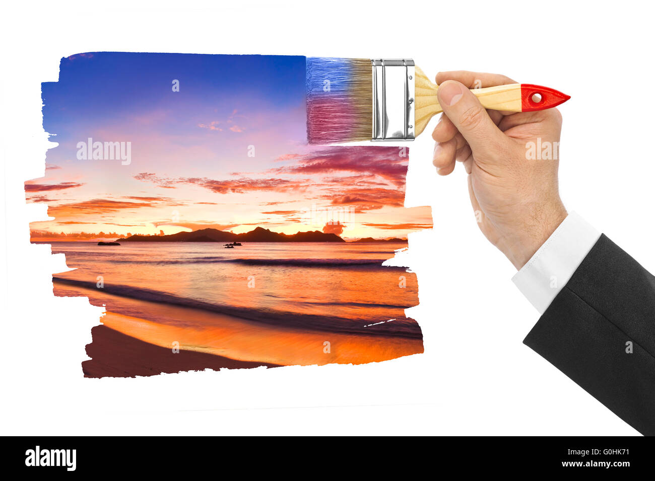 Tropical wall paintings hi-res stock photography and images - Alamy