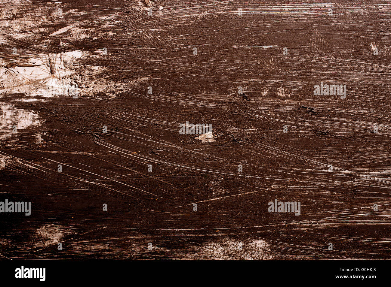 Brown Grunge background with paint brush marks and scratches Stock ...