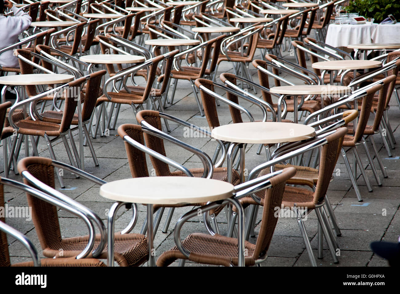 Empty chair as a symbol of downturn in tourism Stock Photo - Alamy