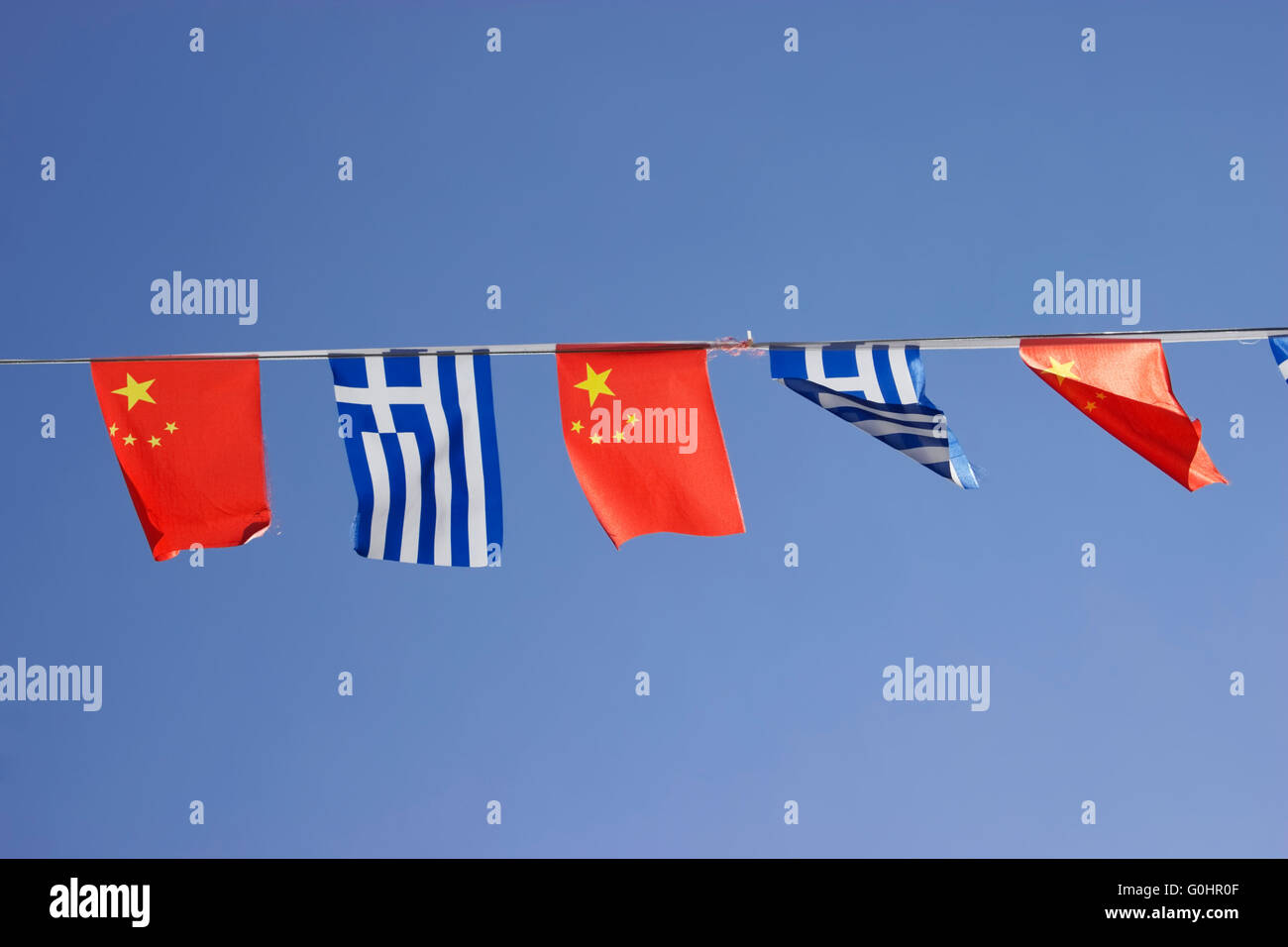 Colourful ornamental flags hi-res stock photography and images - Alamy