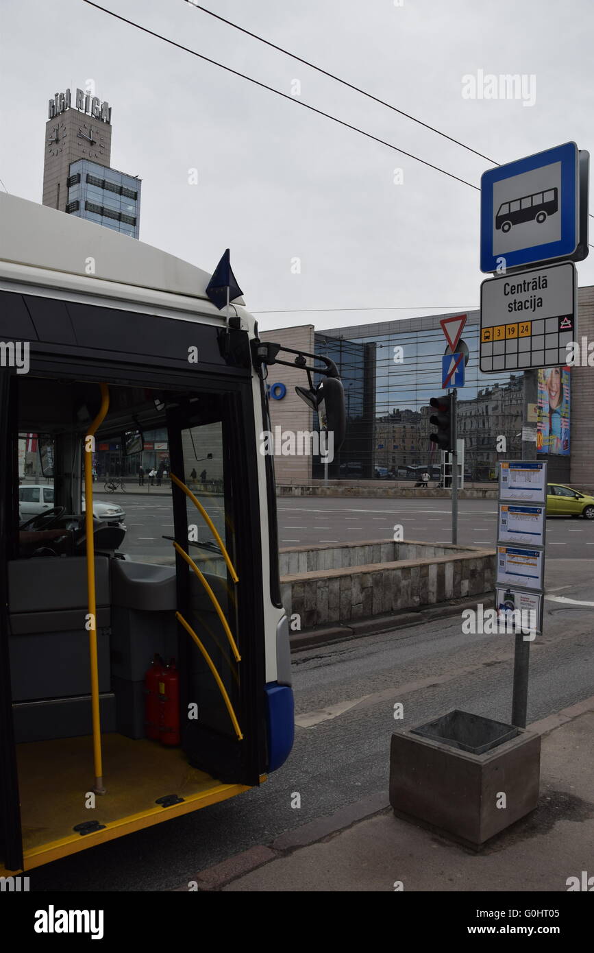 Road passenger transport of Riga. Buses and trolleybuses in the city ...