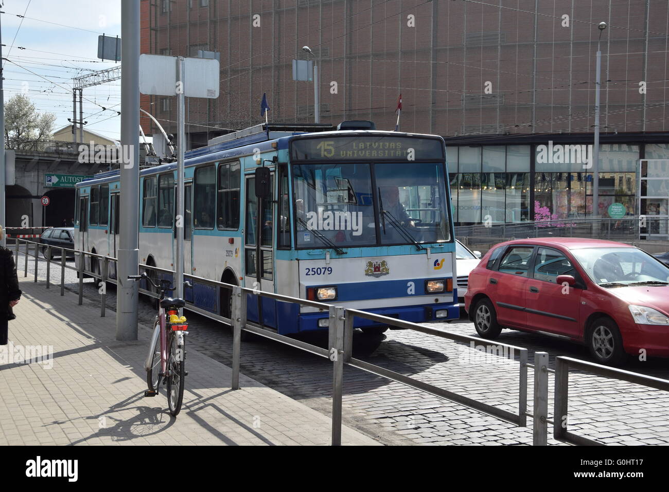 Road passenger transport of Riga. Buses and trolleybuses in the city ...