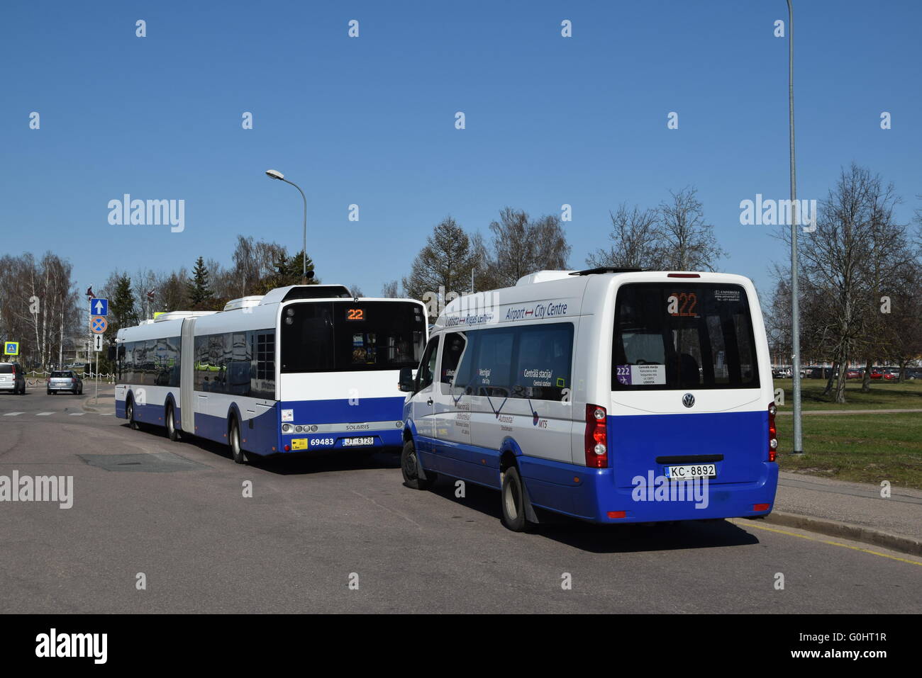 Road passenger transport of Riga. Buses and trolleybuses in the city ...