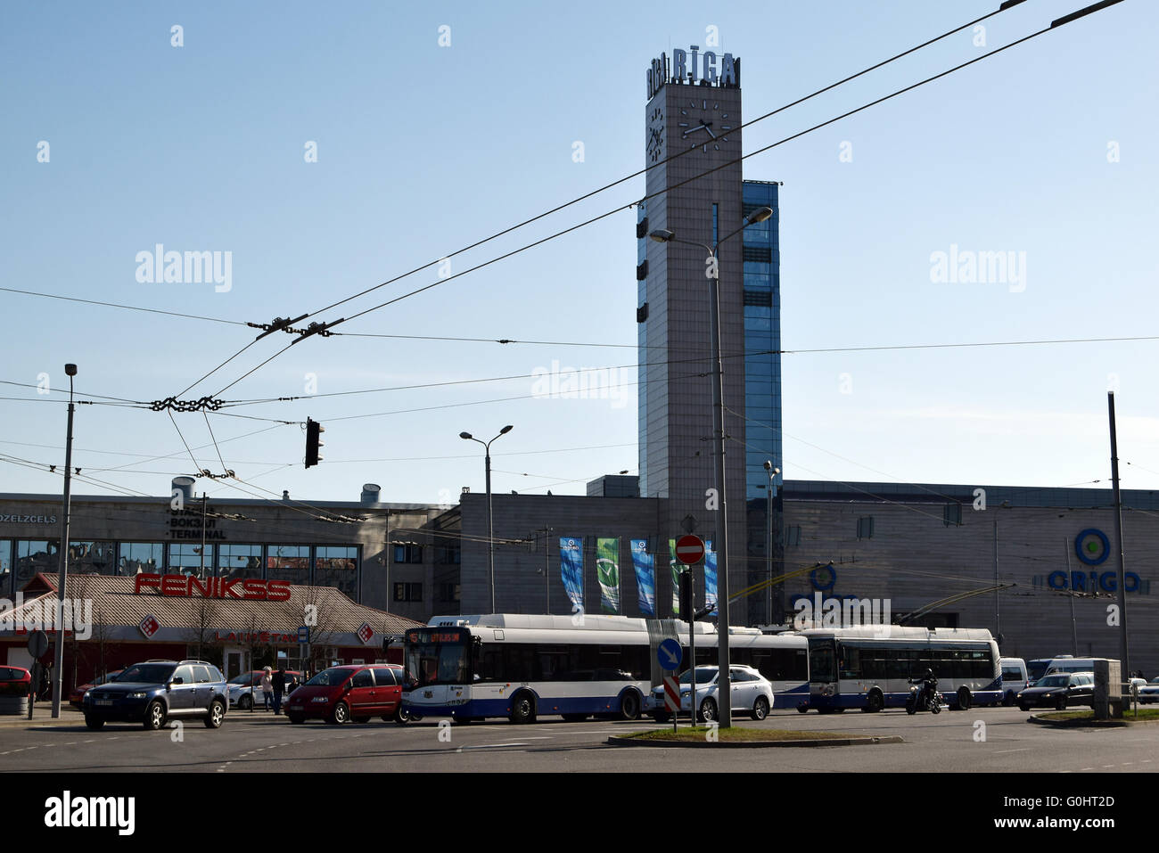 Road passenger transport of Riga. Buses and trolleybuses in the city ...