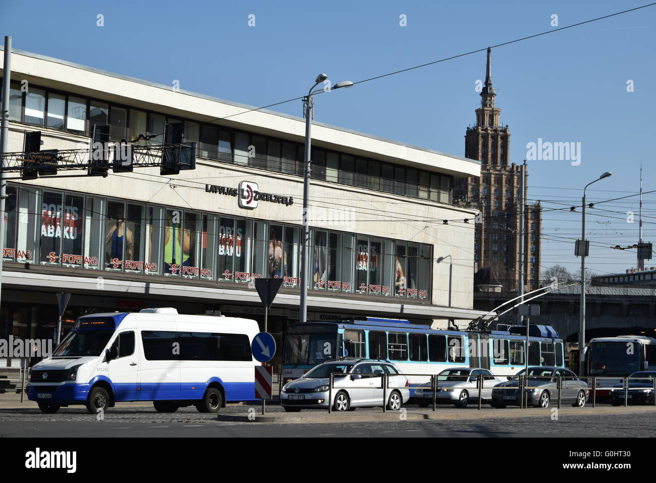 Road passenger transport of Riga. Buses and trolleybuses in the city ...