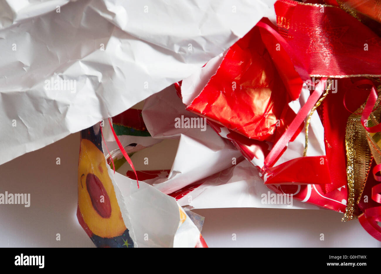 Mess of wrapping paper hi-res stock photography and images - Alamy