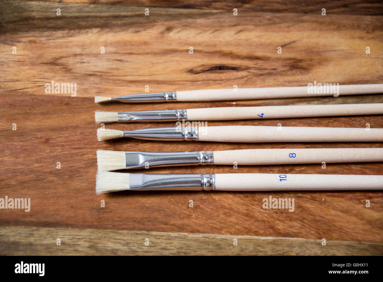 Variety paint brushes tools hi-res stock photography and images - Alamy