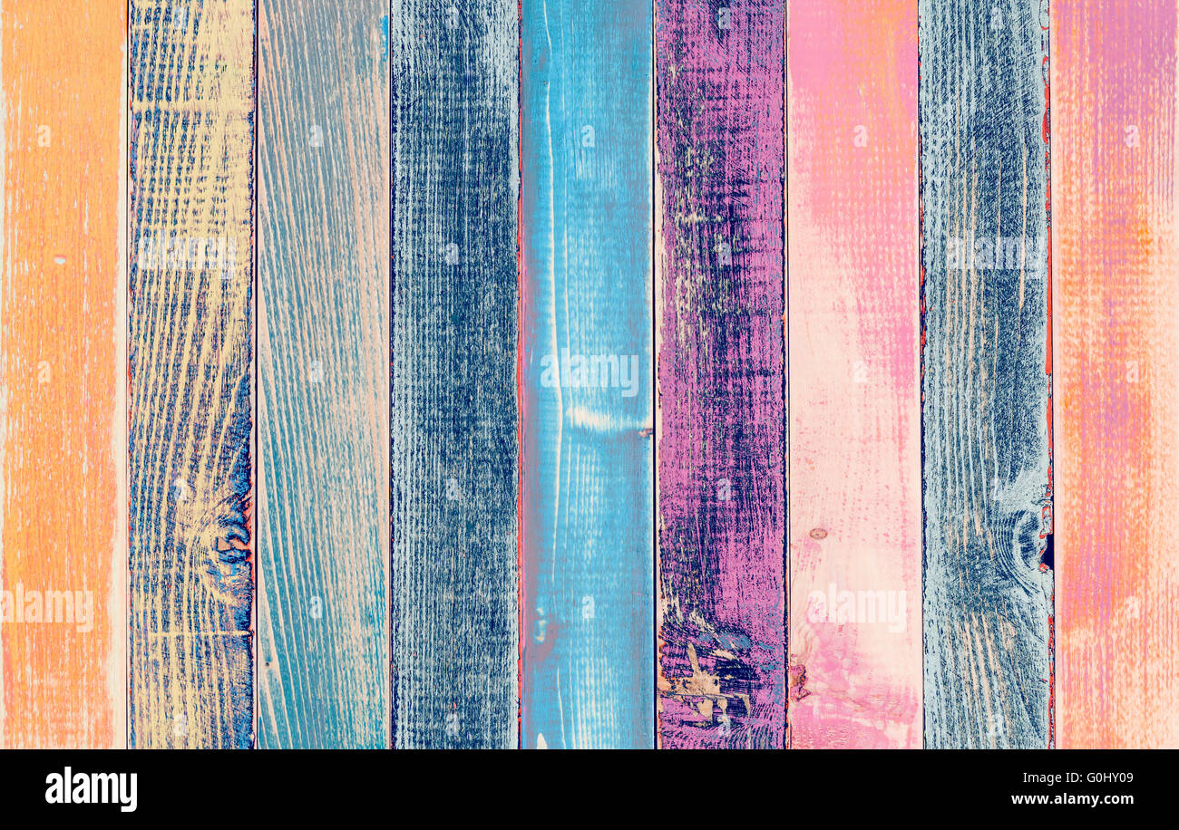 Colorful Rustic Wood Background Stock Photo - Alamy