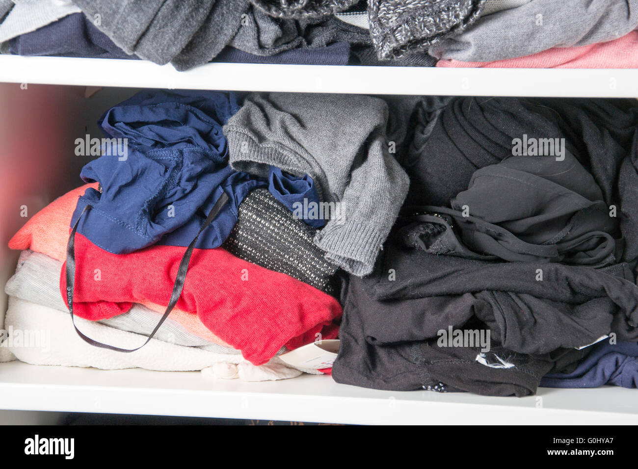 Woman clutter chaos home hi-res stock photography and images - Alamy