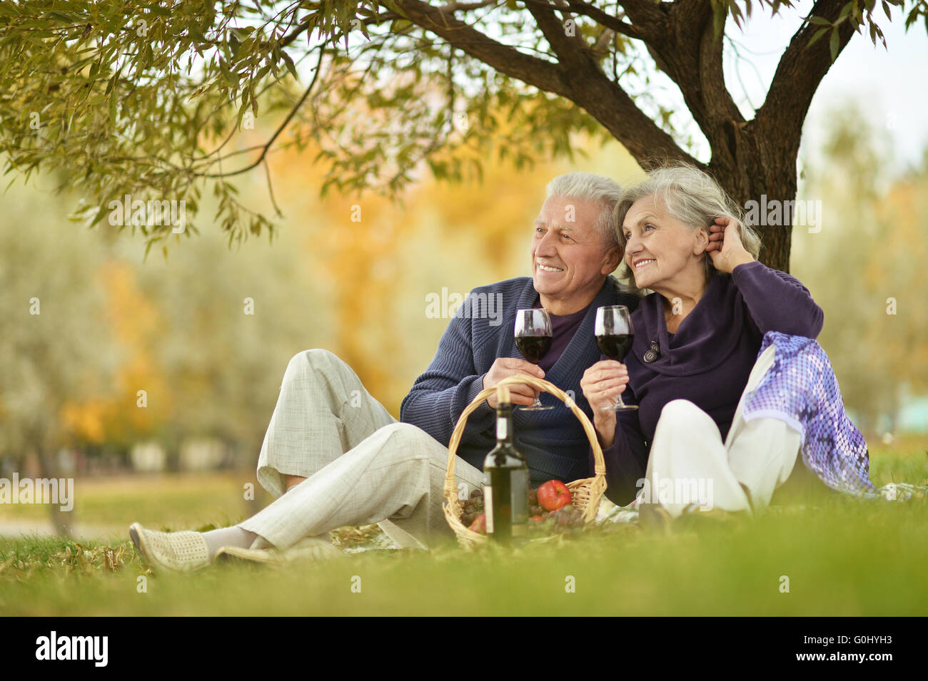 Relaxed adult age aged air autumn hi-res stock photography and images ...