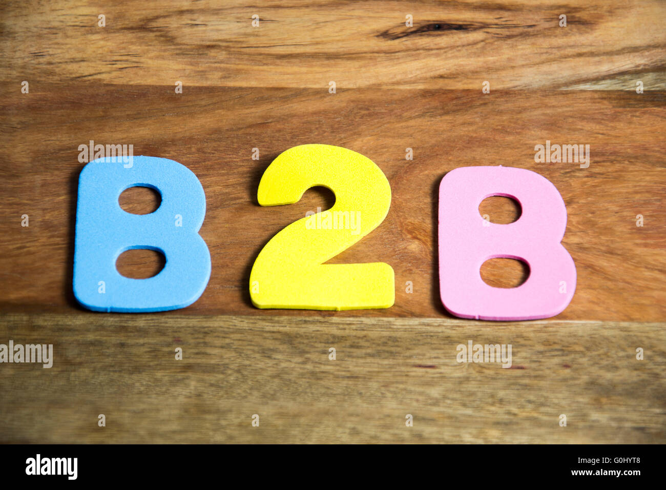 B2B in colorful letters Stock Photo - Alamy
