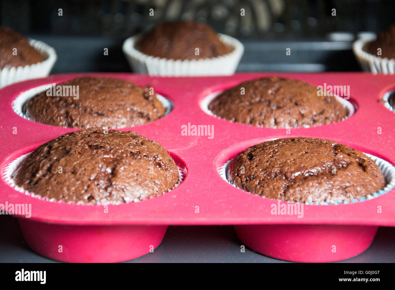muffins in oven Stock Photo - Alamy