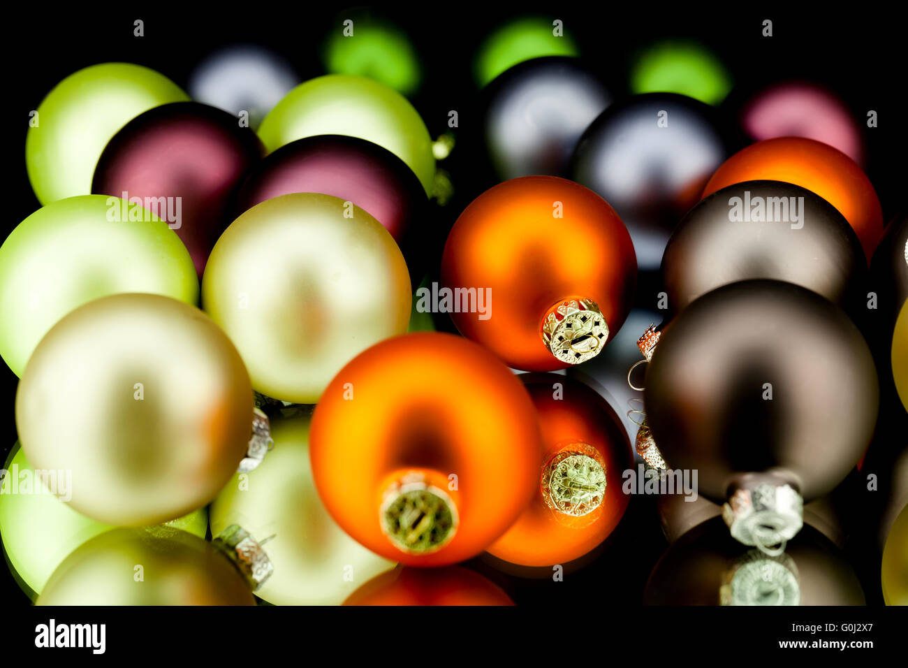 colorful christmas decoration traditional baubles Stock Photo - Alamy