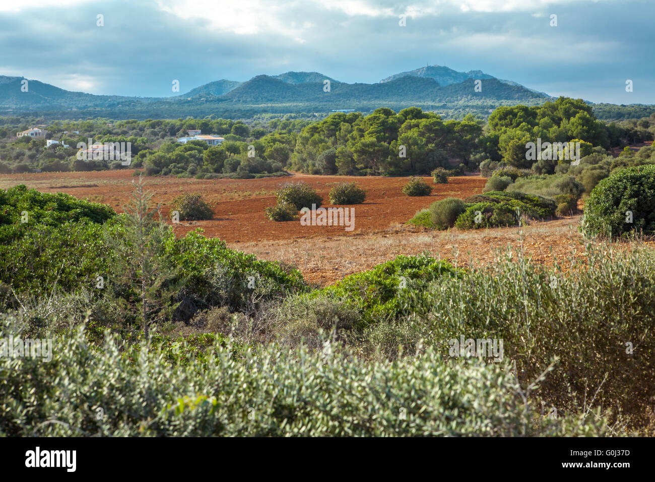 beautiful landscape mountain view mediterranean spain Stock Photo - Alamy