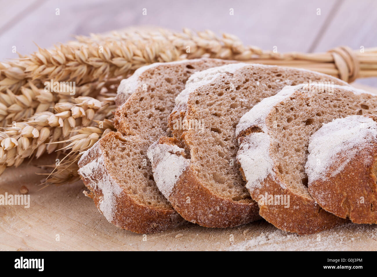 fresh tasty baked bread macro Stock Photo - Alamy