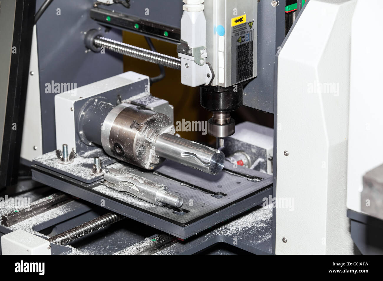 Milling machine, metal processing Stock Photo - Alamy