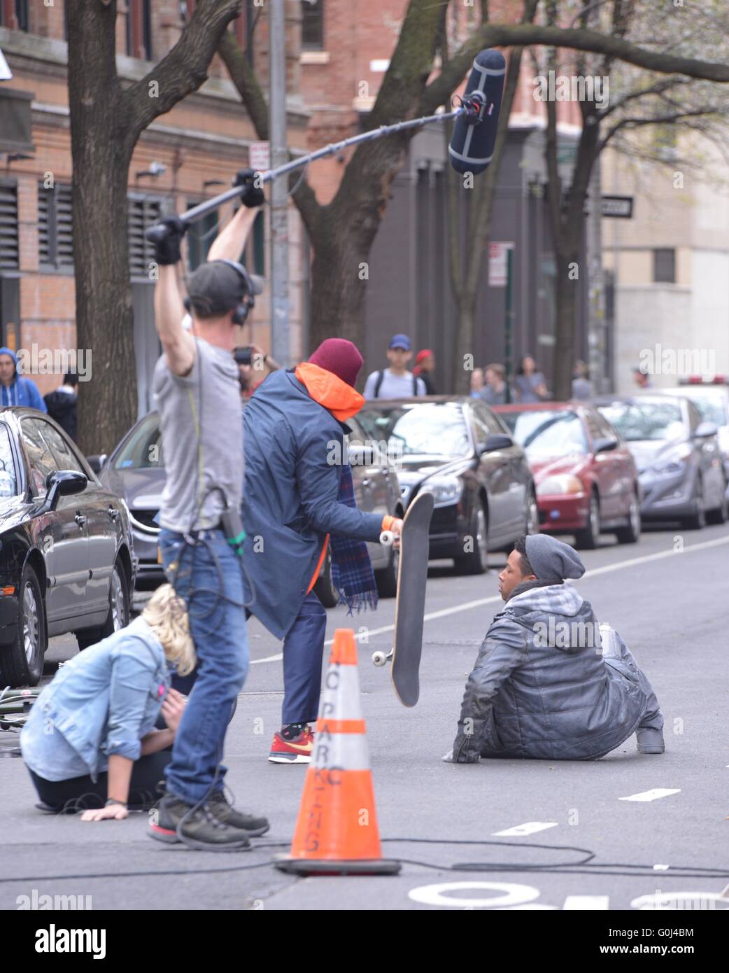 Will Smith on the film set of 'Collateral Beauty' Featuring: Will Smith ...