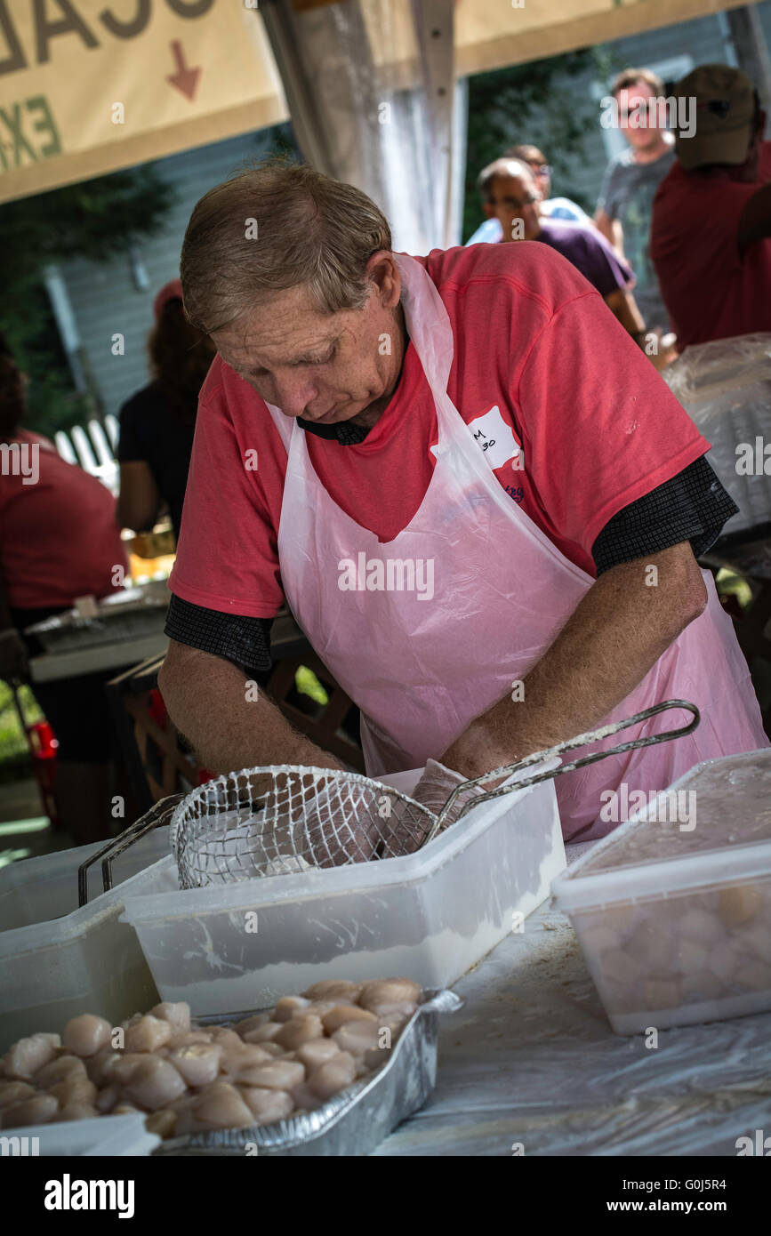 Cape Cod seafood scallop festival Stock Photo - Alamy