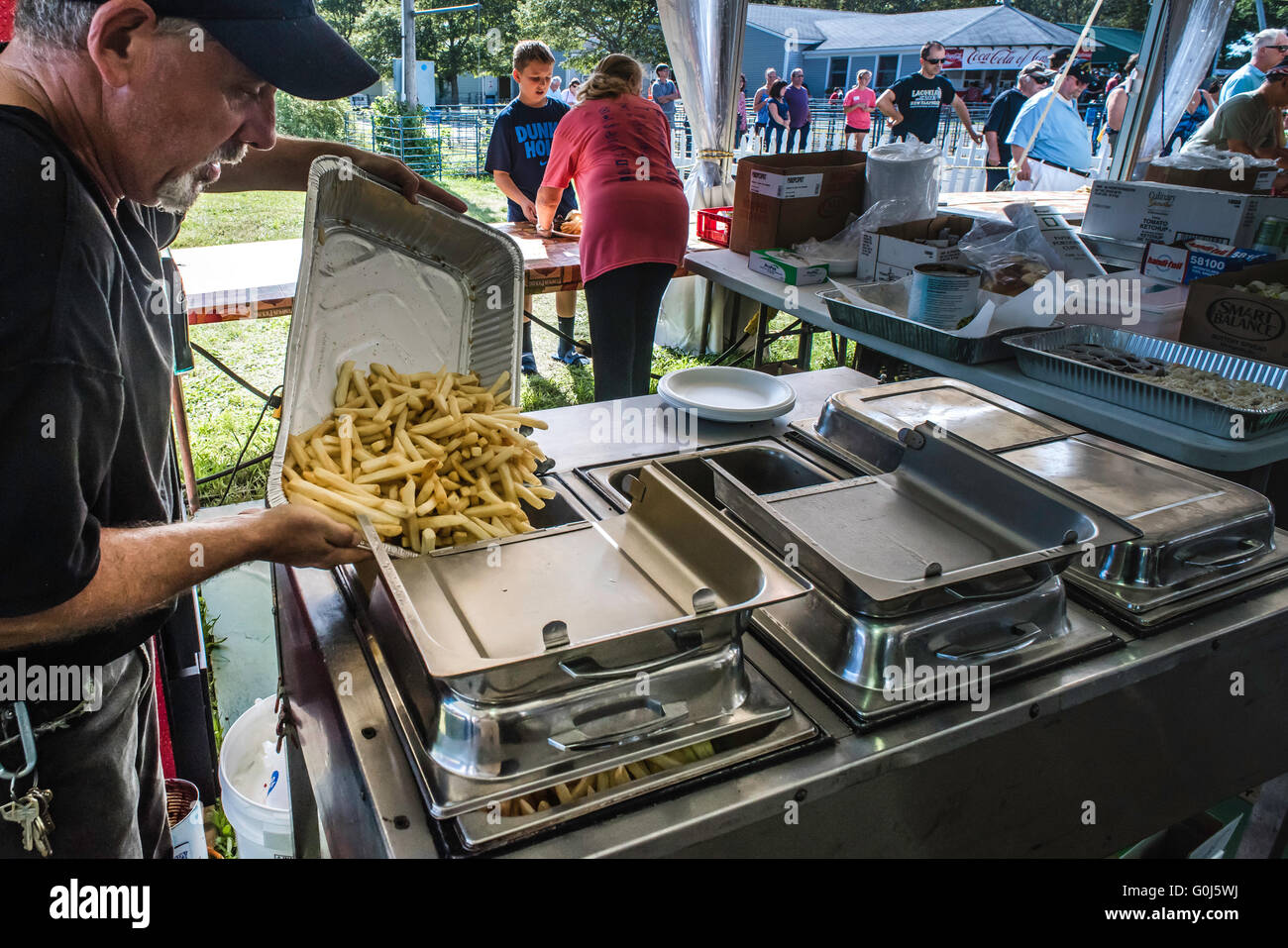 Cape Cod seafood scallop festival Stock Photo - Alamy